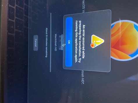 Error Installing Macos Ventura Apple Community