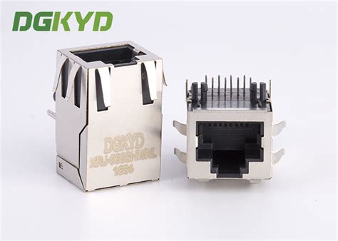 Pcb Surface Mount Rj45 Ethernet Connector Shielded With Internal Magnetics