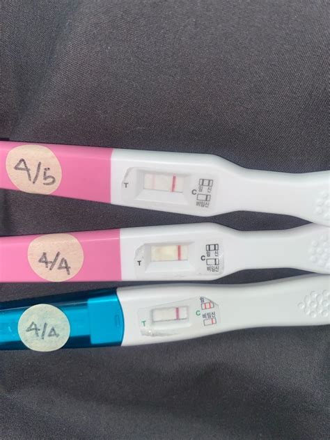 임신테스트기 희미한 두줄 임신테스트 지식in