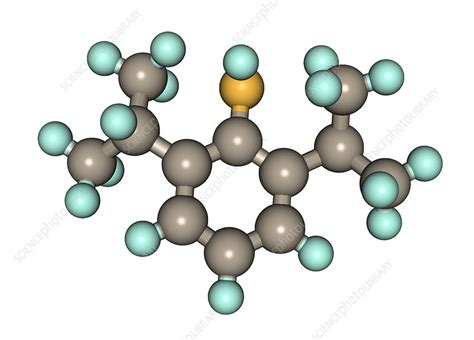 Propofol Molecule Illustration Stock Image C0280194 Science