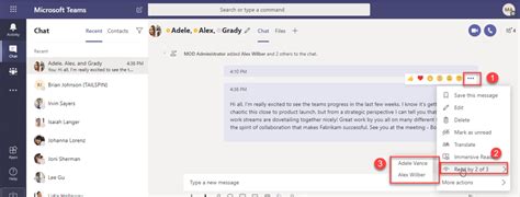 Read Receipts In Microsoft Teams