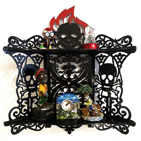 Handmade Wooden Corner Shelf Scull Sculls Corner Shelf Home And Office