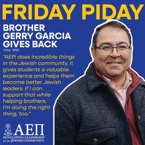 Alpha Epsilon Pi On Linkedin This Weeks Friday Piday Highlights Brother Gerry Garcia Yale