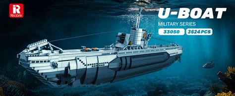 Reobrix U Boat Submarine Building Set Military Submarine