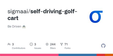 github sigmaai self driving golf cart be driven 🚘