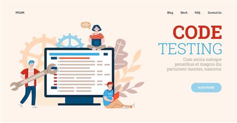 Premium Vector Process Of Development And Code Testing Of Software