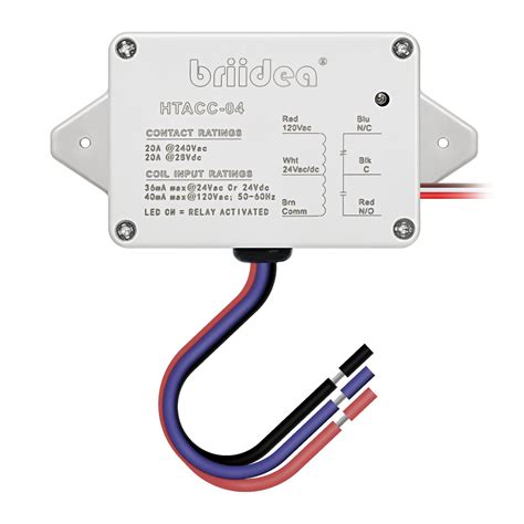 Amazon Com Enclosed Power Control Relay Briidea 20 SPDT Power Relay With 24 VAC DC 120 VAC