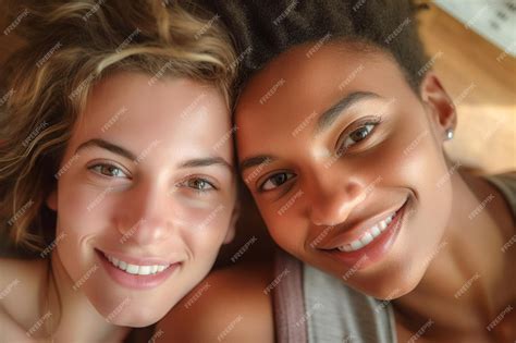 Premium Ai Image Lovely Lesbian Couple Having A Good Time Practicing