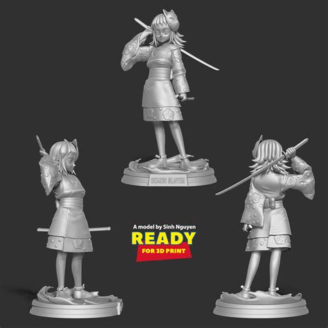 Makomo Demon Slayer Fanart 3d Model By Sinh Nguyen