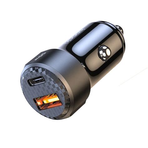 Adaptador Carregador De Celular Carro Duplo Usb C Usba 50w Omniie