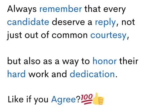 How To Respond To Every Candidates Application Syed Samiuddin Posted