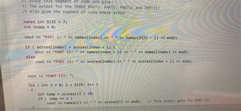 Solved Code 01 There Are Two Arrays Called Names And Scores