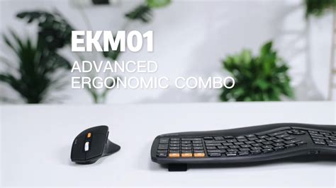 Wireless Ergonomic Keyboard And Mouse Combo Protoarc® Ekm01 Advanced Multi Bluetooth And 2 4ghz