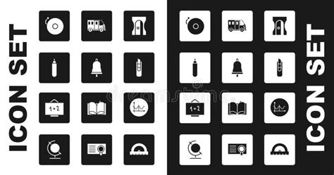 Set Pencil Sharpener Ringing Bell Marker Alarm Stationery Knife School Bus Graph Schedule