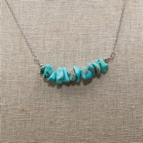 The Turquoise Stack 16 Dainty Irregular Genuine Turquoise Stone