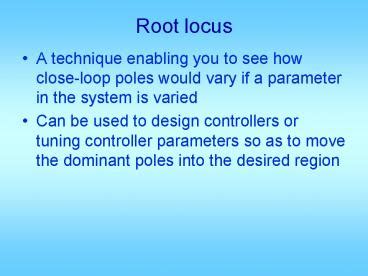 Root Locus Presentation Free To Download