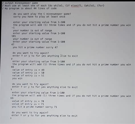 solved code must be in c and needs to include each of the