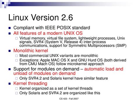Ppt Cs 423 Operating Systems Design Lecture 4 Unix History And