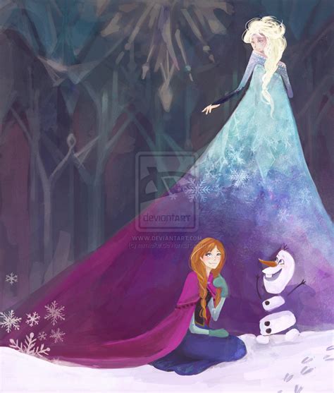 Elsa Anna And Olaf Elsa And Anna Fan Art Fanpop