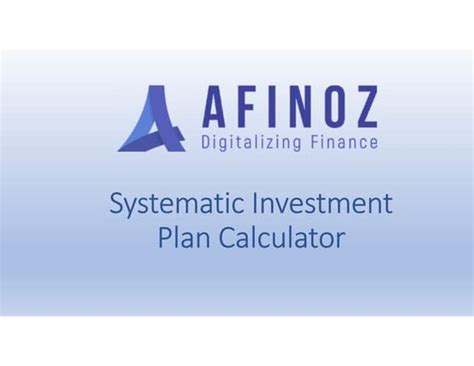 Sipsystematic Investment Plan Pptx Stocks And Bonds Personal