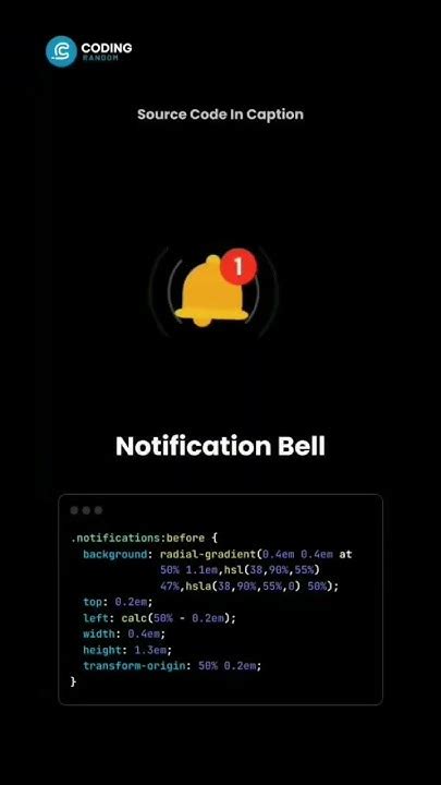 Notification Bell Coding Shorts Youtube