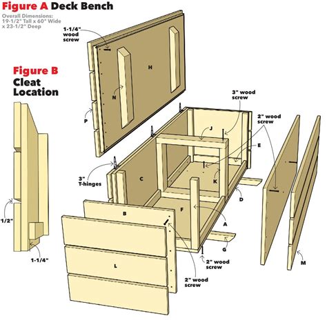 Build Outdoor Storage Bench Plans Image To U