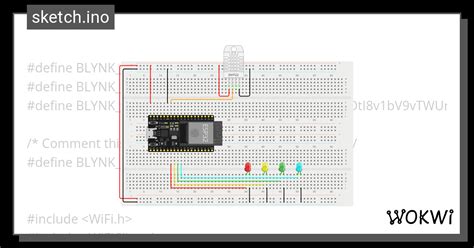 2prj21 Led Blynk Dht Wokwi Esp32 Stm32 Arduino Simulator