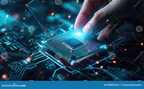 A New Cpu Technology Concept With A Hand Holding A New Generation Cpu Symbolizing Cutting Edge