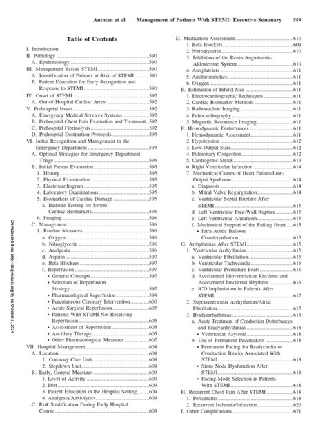 Antman Et Al 2004 Acc Aha Guidelines For The Management Of Patients With St Elevation Myocardial