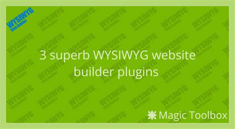 Wysiwyg Plugins For Images