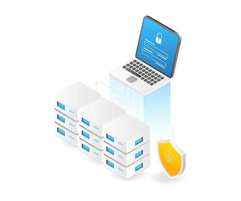 Premium Vector Professional Computer Network Data Security Server