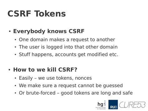 CSRF Tokens Everybody Knows