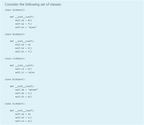 Solved Consider The Following Set Of Classes Class Solved Consider The Following Set Of Classes Class
