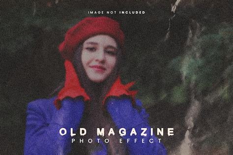 Premium Psd Old Magazine Retro Photo Effect