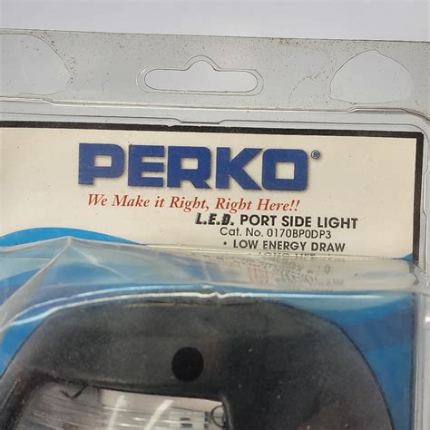Perko 12v Led Navigation Side Light Red 0170bp0dp3 Black Polymer New