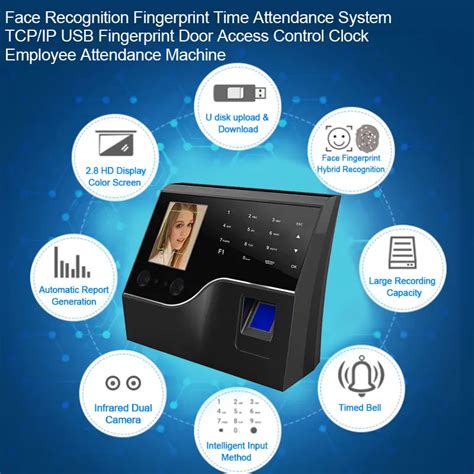 Face Recognition Fingerprint Time Attendance System Tcp Ip Usb Fingerprint Door Access Control