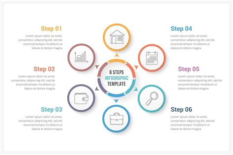 Premium Vector Circle Infographics With Six Elements