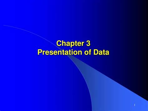 PPT Chapter 3 Presentation Of Data PowerPoint Presentation Free Download ID 5937343