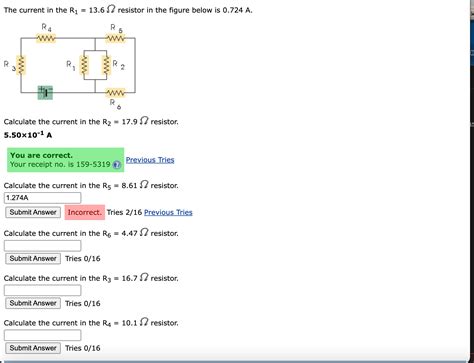 Solved The current in the R1 13 6Ω resistor in the figure Chegg com