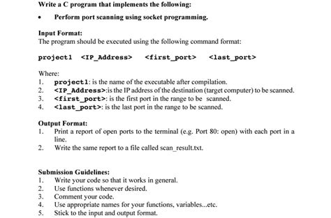 Solved Write A C Program That Implements The Following
