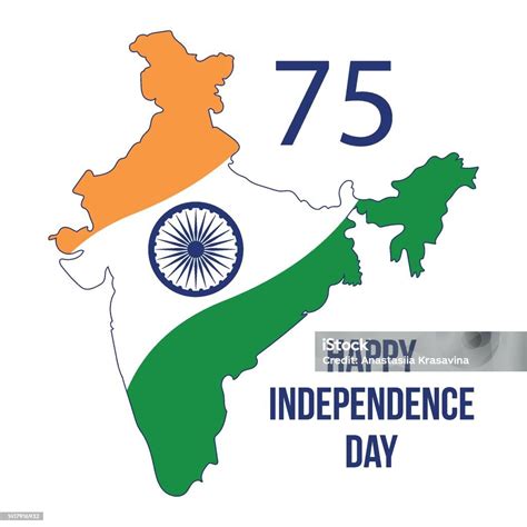 인도의 자유 75주년을 기념하는 해피 독립기념일 2022년 8월 15일 행복한 독립기념일 0명에 대한 스톡 벡터 아트 및 기타 이미지 0명 2022년 낮 Istock
