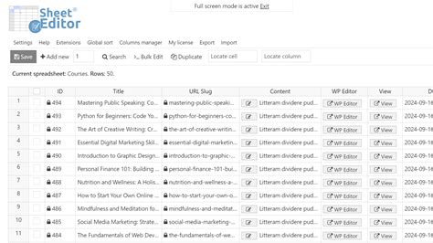 Bulk Edit Courses Learnpress Learndash Tutorlms In Wordpress