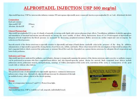 Alprostadil Prostaglandin E1 Injection At ₹ 1001vial
