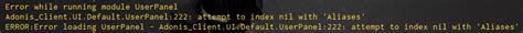 Error While Running Module Userpanel Client · Issue 387 · Epix Incorporatedadonis · Github