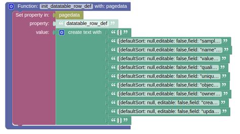 How Do I Correctly Set The Columns Logic In A Datatable Block General Backendless Support