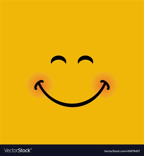 Happy Face Banner With Smile Expression Royalty Free Vector