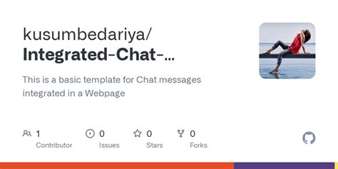 Github Kusumbedariyaintegrated Chat Window Popup This Is A Basic Template For Chat Messages