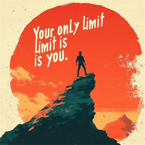 Your Only Limit Is You Premium Ai Generated Image