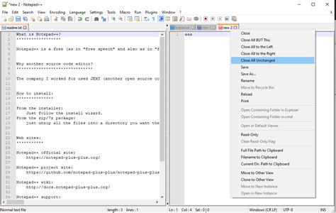 Close All Unchanged Doesn T Work For Other View Issue Notepad Plus Plus Notepad Plus