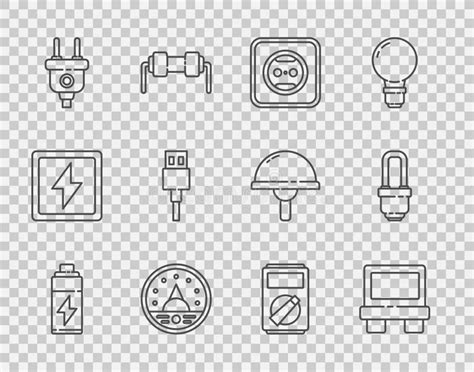 Set Line Battery Fuse Electrical Outlet Ampere Meter Multimeter Voltmeter Plug Usb Cable